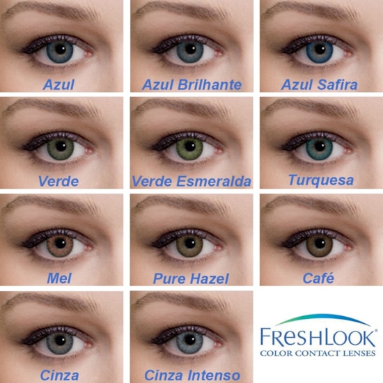 Lentes de Contato Coloridas Freshlook - Mensal - Sem Grau - Lentes Web Lentes de Contato Coloridas Freshlook - Mensal - Sem Grau - Lentes Web